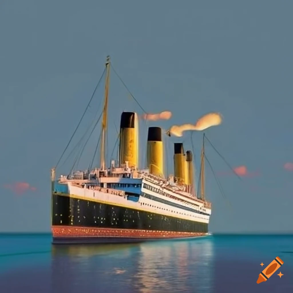 An foto of a golden titanic