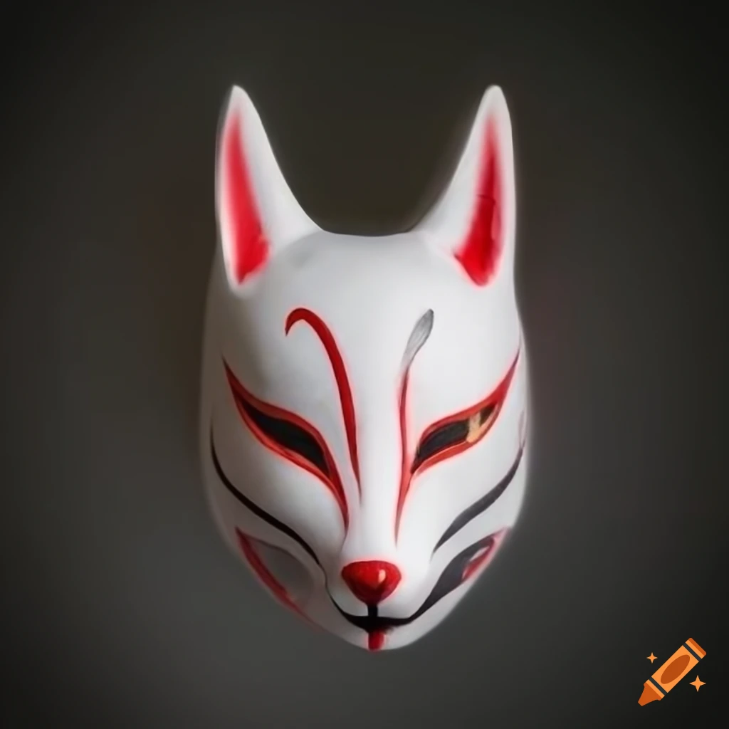 Kitsune mask on Craiyon