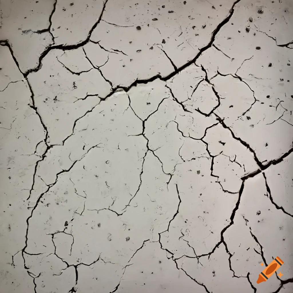 Concrete slab with minor cracks on Craiyon