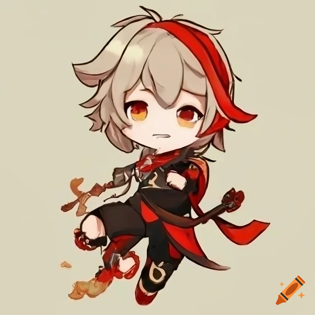 Genhin impact kazuha chibi on Craiyon