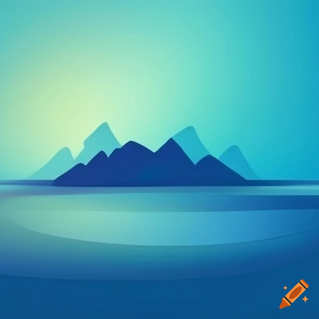 Abstract vector landscape on Craiyon