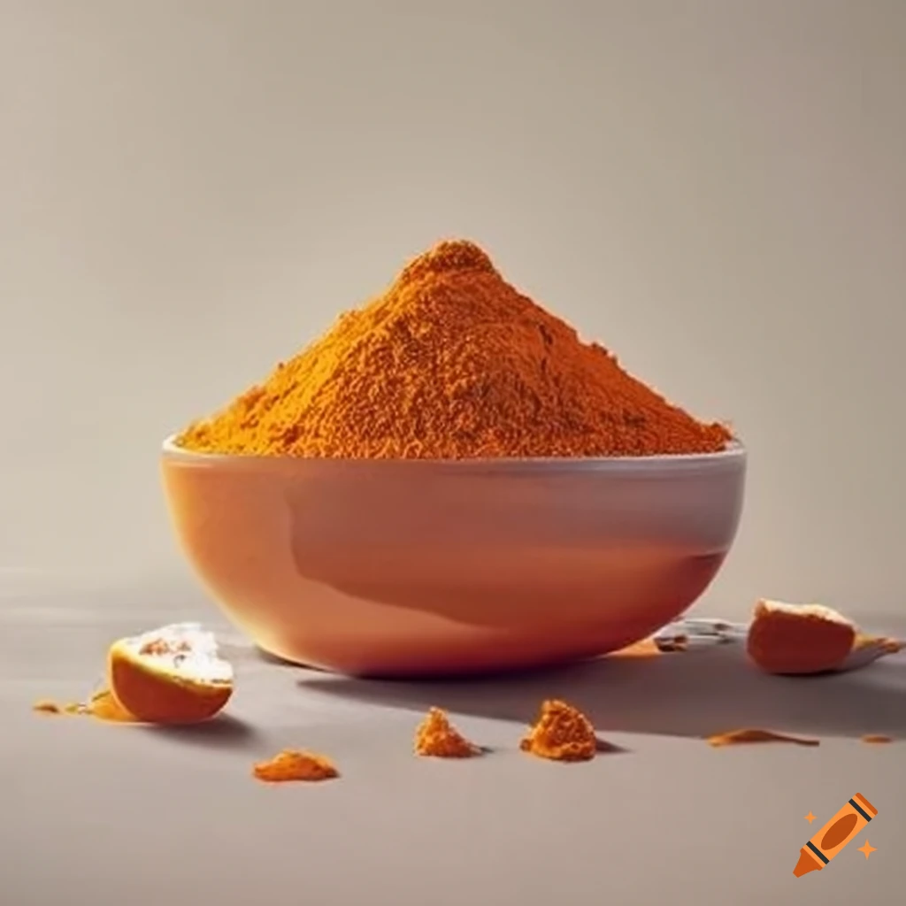 Finely ground orange powder