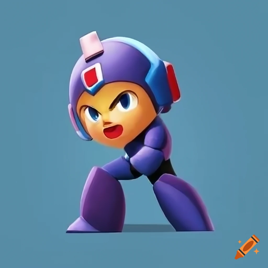 Mega man emoji on Craiyon