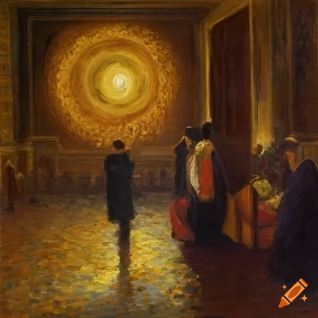 A post-impressionism oil painting in the style of cristóbal rojas of an ...