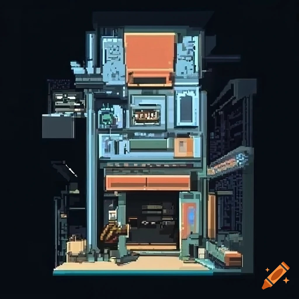 Hiroshi nagai, cyber city oedo 808, anime gun store interior concept ...