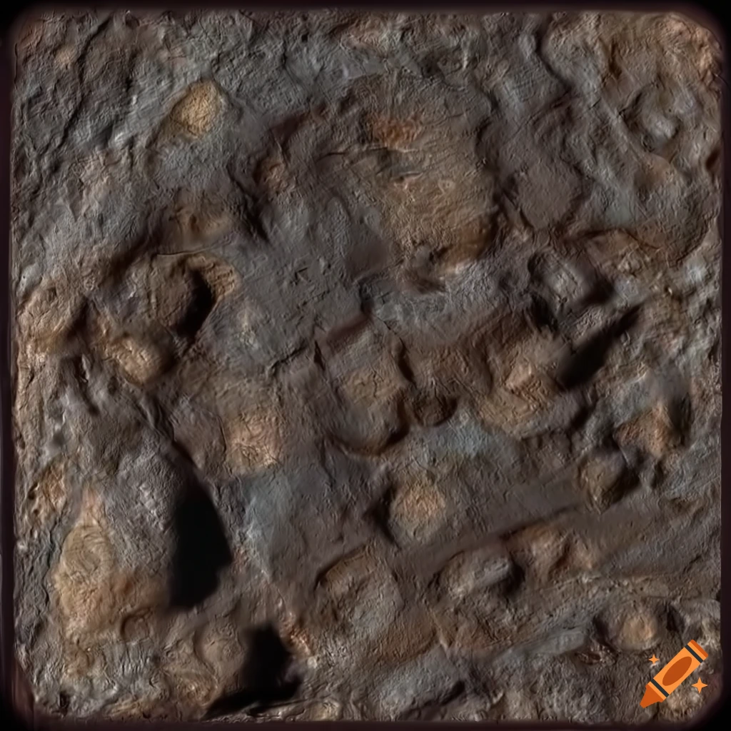 Meteorite rock texture with craters, hd