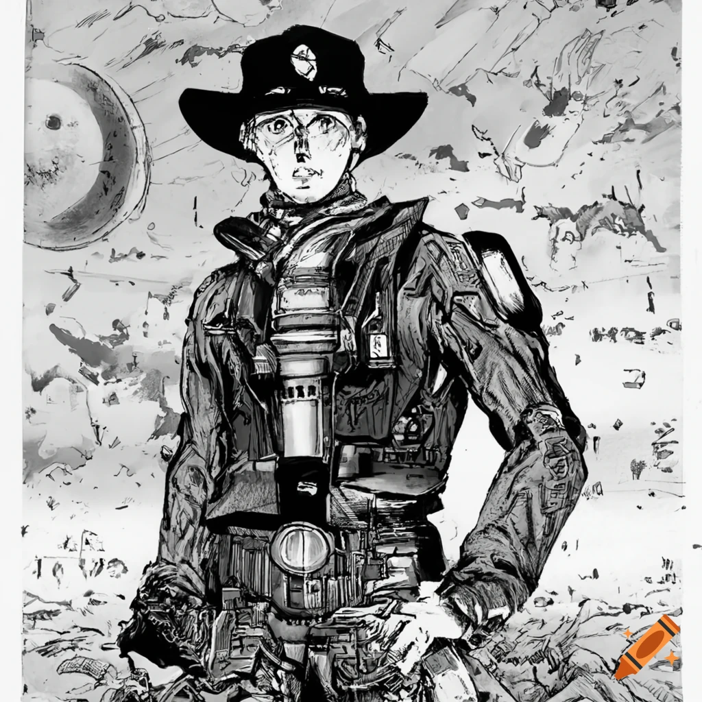 Space cowboy pilot science fiction