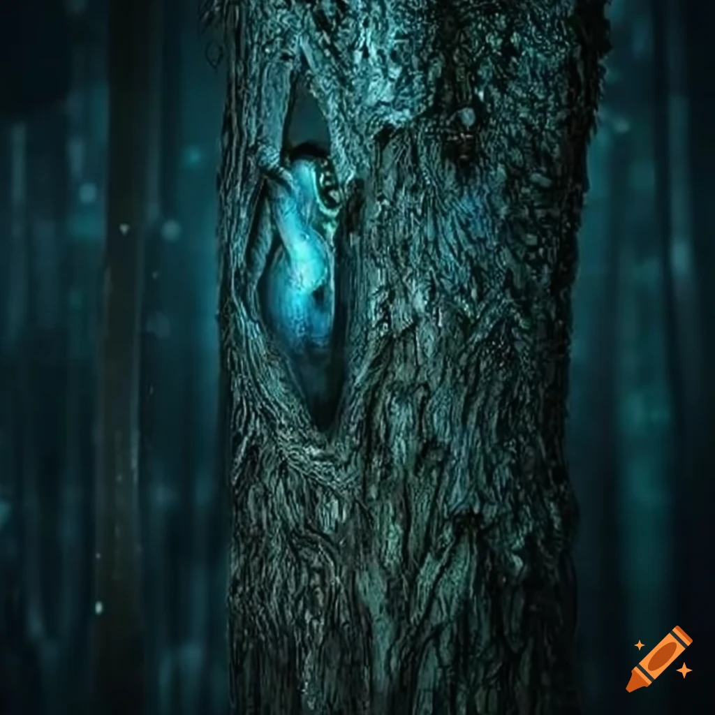 A tree with cybernetic enhancements