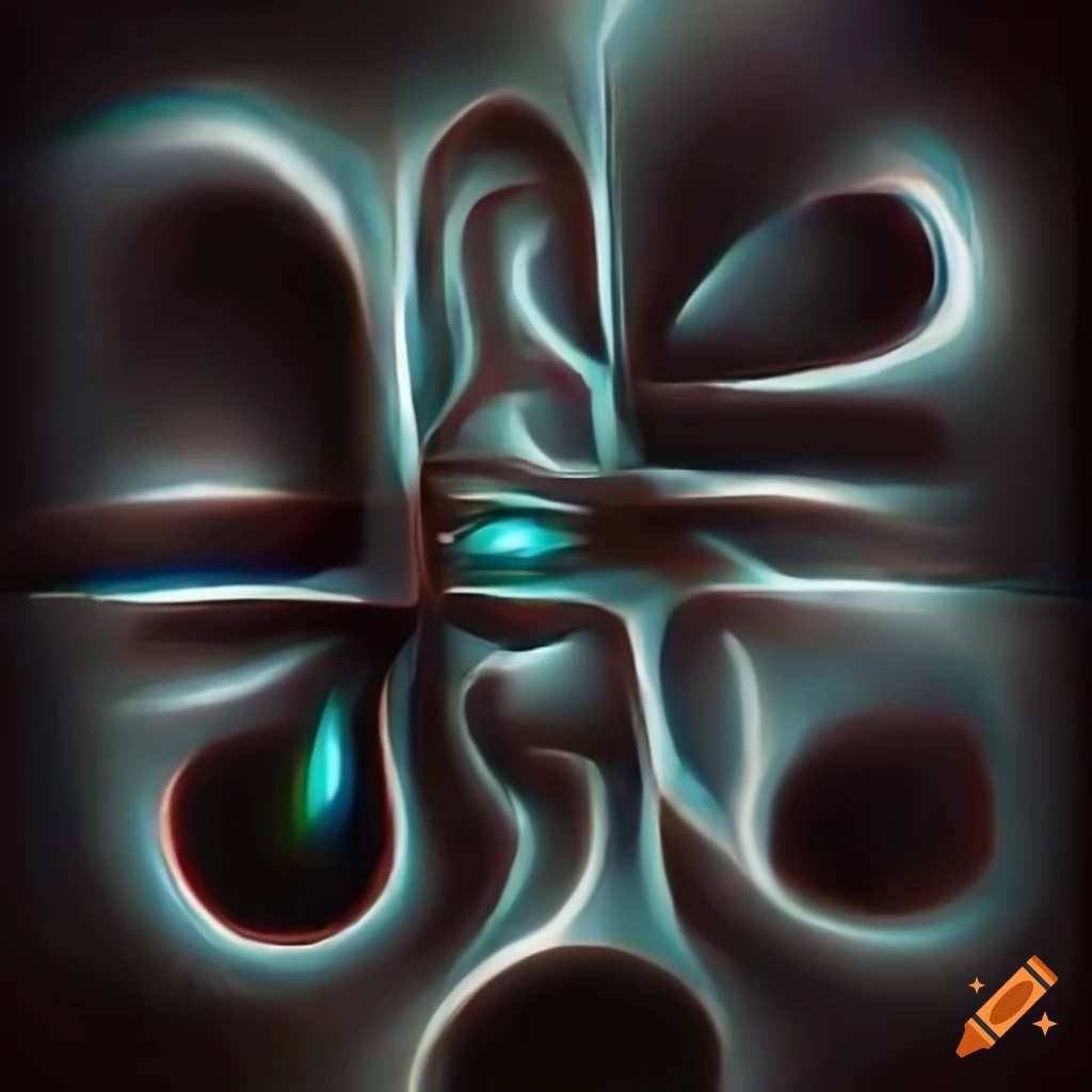 "Luminous Contrasts" is a striking AI-generated artwork that plays with ...