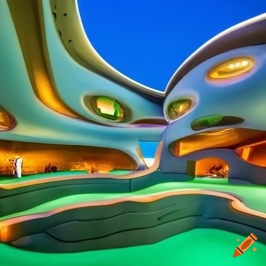 A Futuristic Miniature Golf Course Inspired By Star Trek