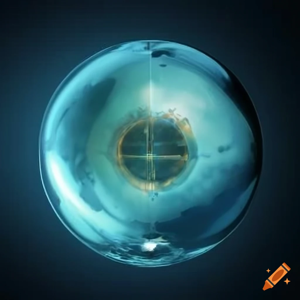 Transparent spherical computer on Craiyon