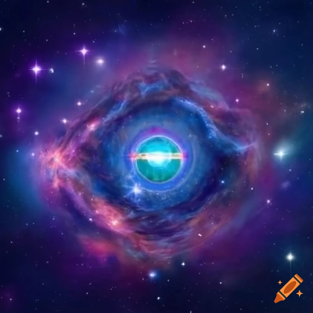 All-seeing eye space star on Craiyon