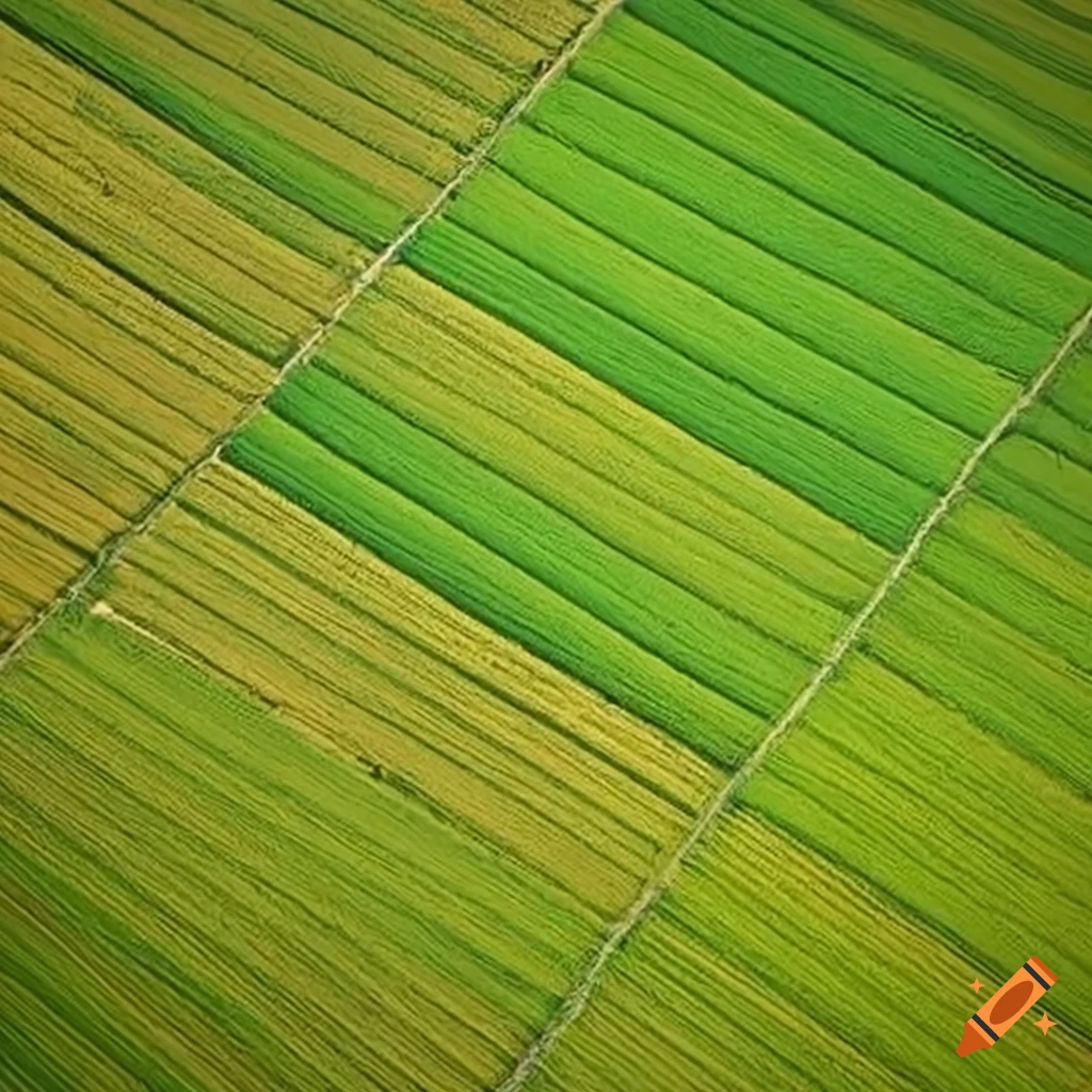 Fields top down view on Craiyon