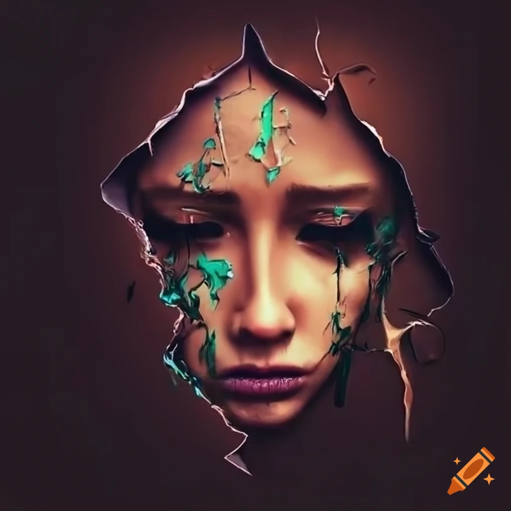 Sad broken destroyed on Craiyon