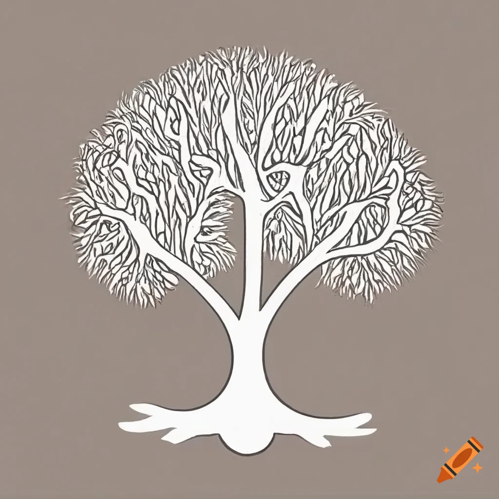 Minimalist tree on Craiyon