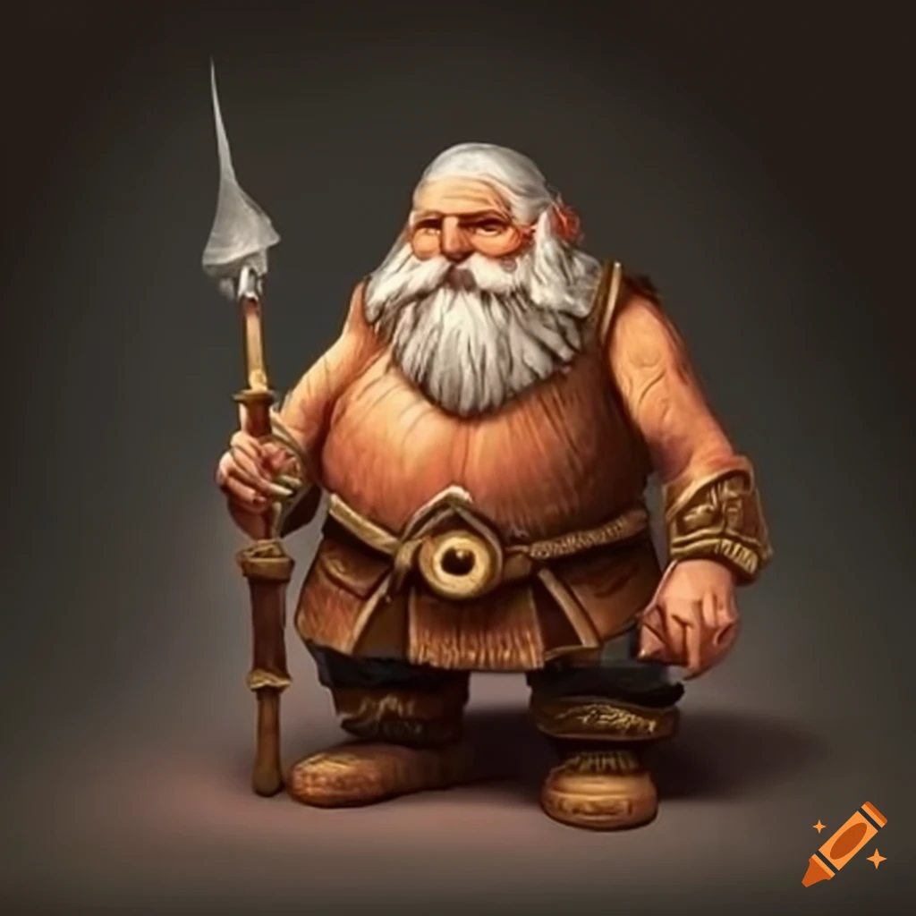 Tall dwarf on Craiyon