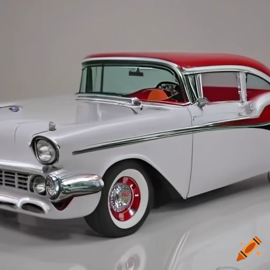 57 chevy white background