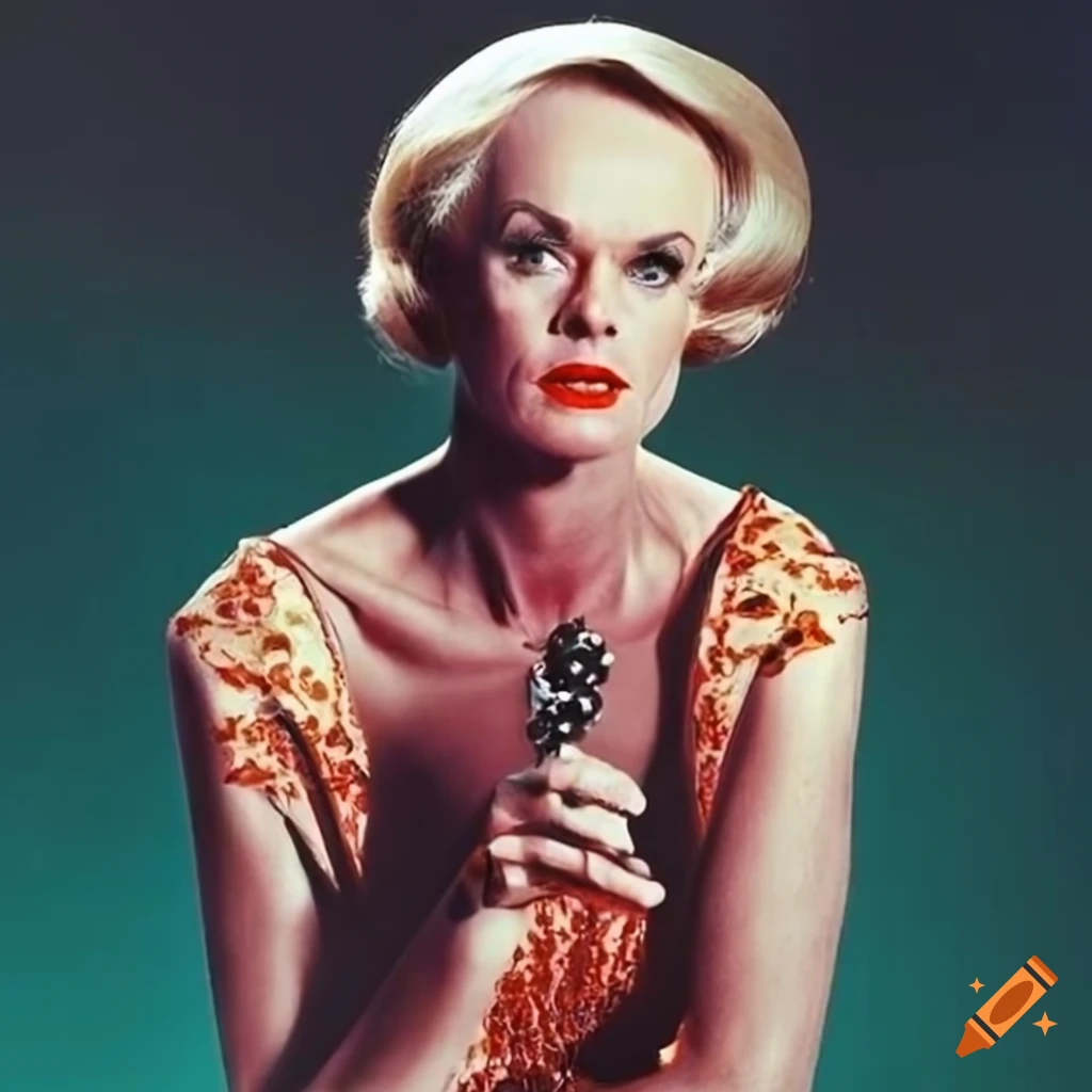 Combine tippi hedren and jaime lee curtis. pastiche