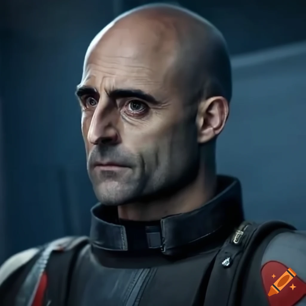 Actor mark strong as echo from the bad batch series on Craiyon