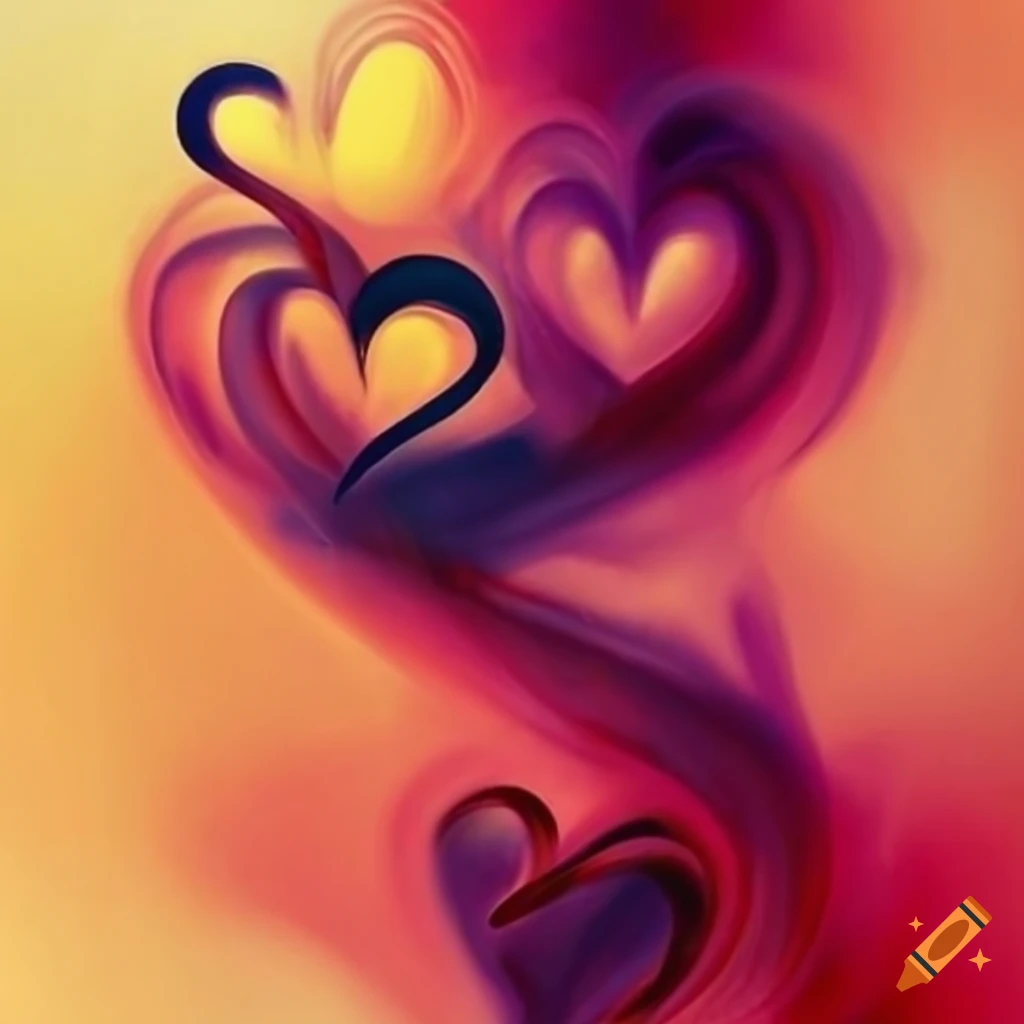 Abstract interpretation of love on Craiyon