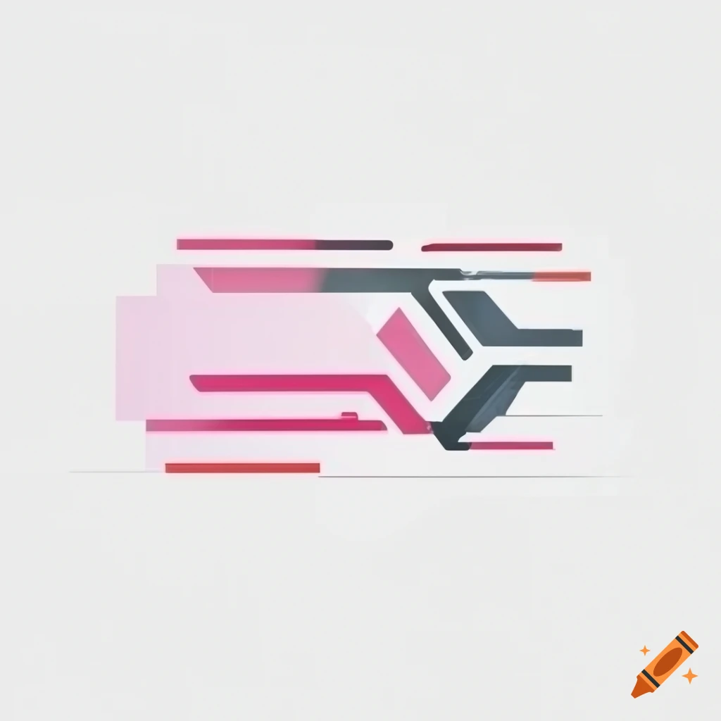 3 part logo, technical drawing, high quality, 1080p