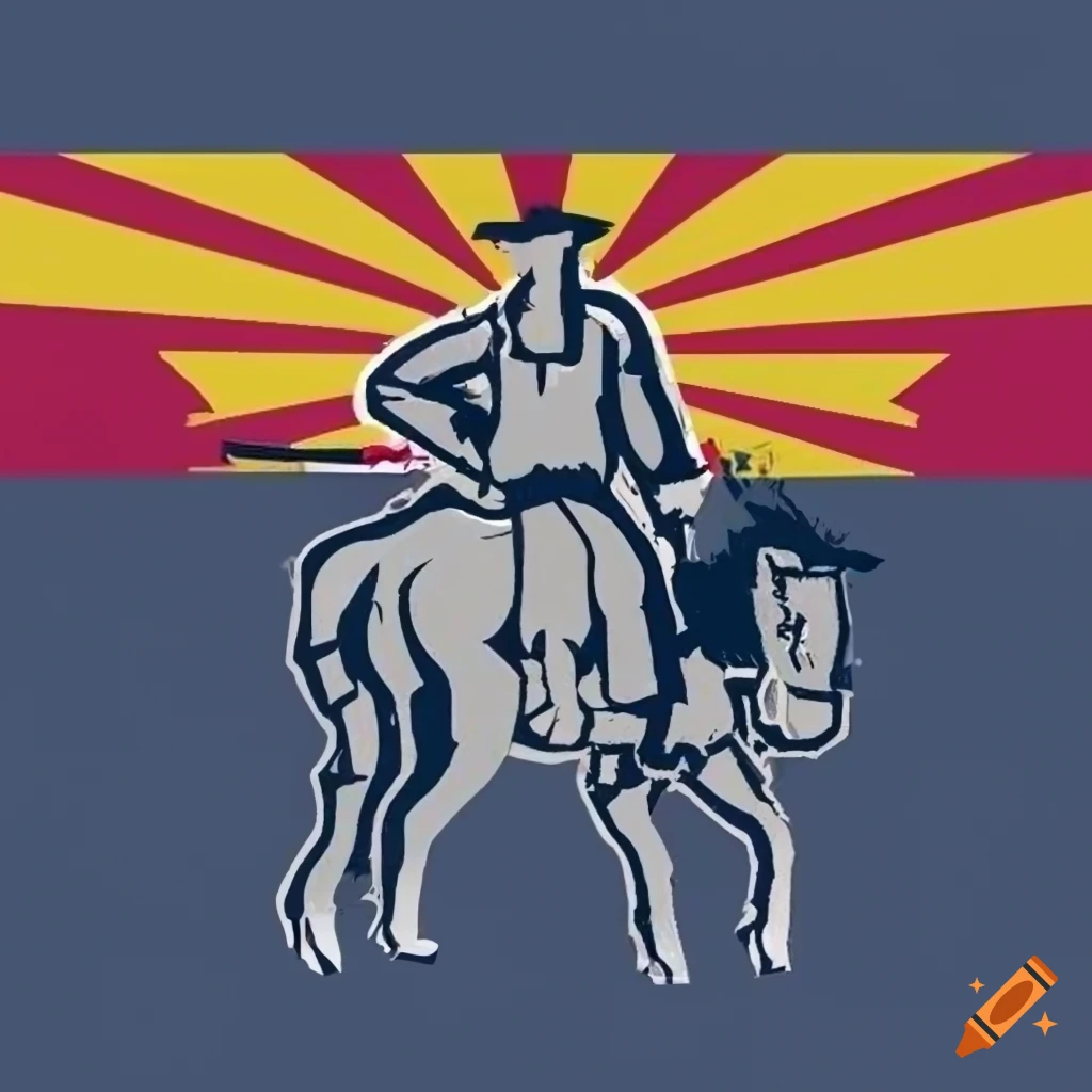 Logo for the football team arizona outlaws with an arizona flag in the ...