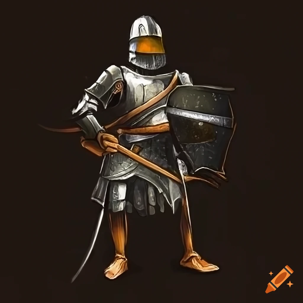 Duck wearing knight armour