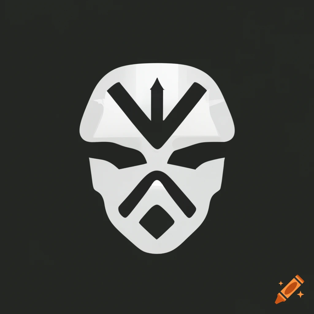 Logo face builkd from ascii symbols, high quality, 1080p ascii style