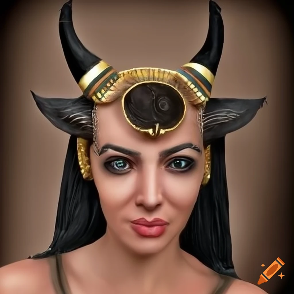 Egyptian, bat ‘cow goddess', female: modern, realistic style