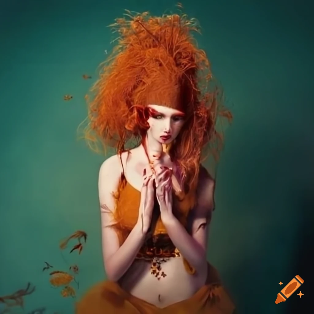 Ginger witch on Craiyon