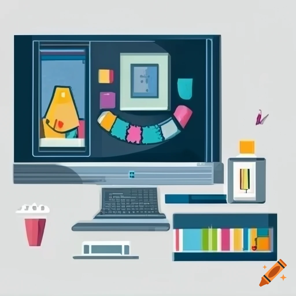 Designer illustration computer