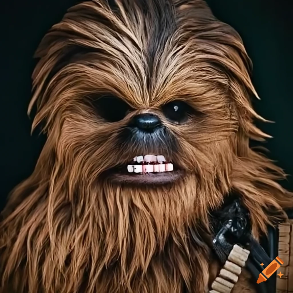 A wookiee kid on a star wars adventure