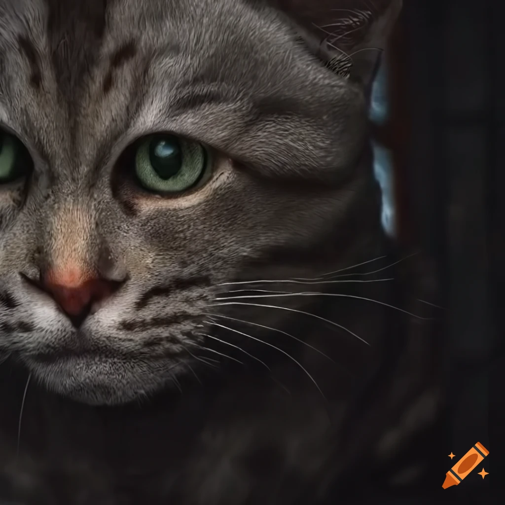 Cat in the game world skyrim on Craiyon