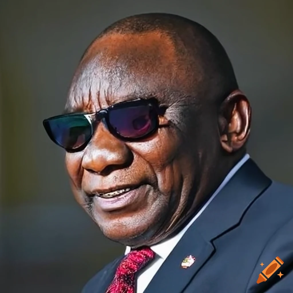 Cyril ramaphosa wearing shades