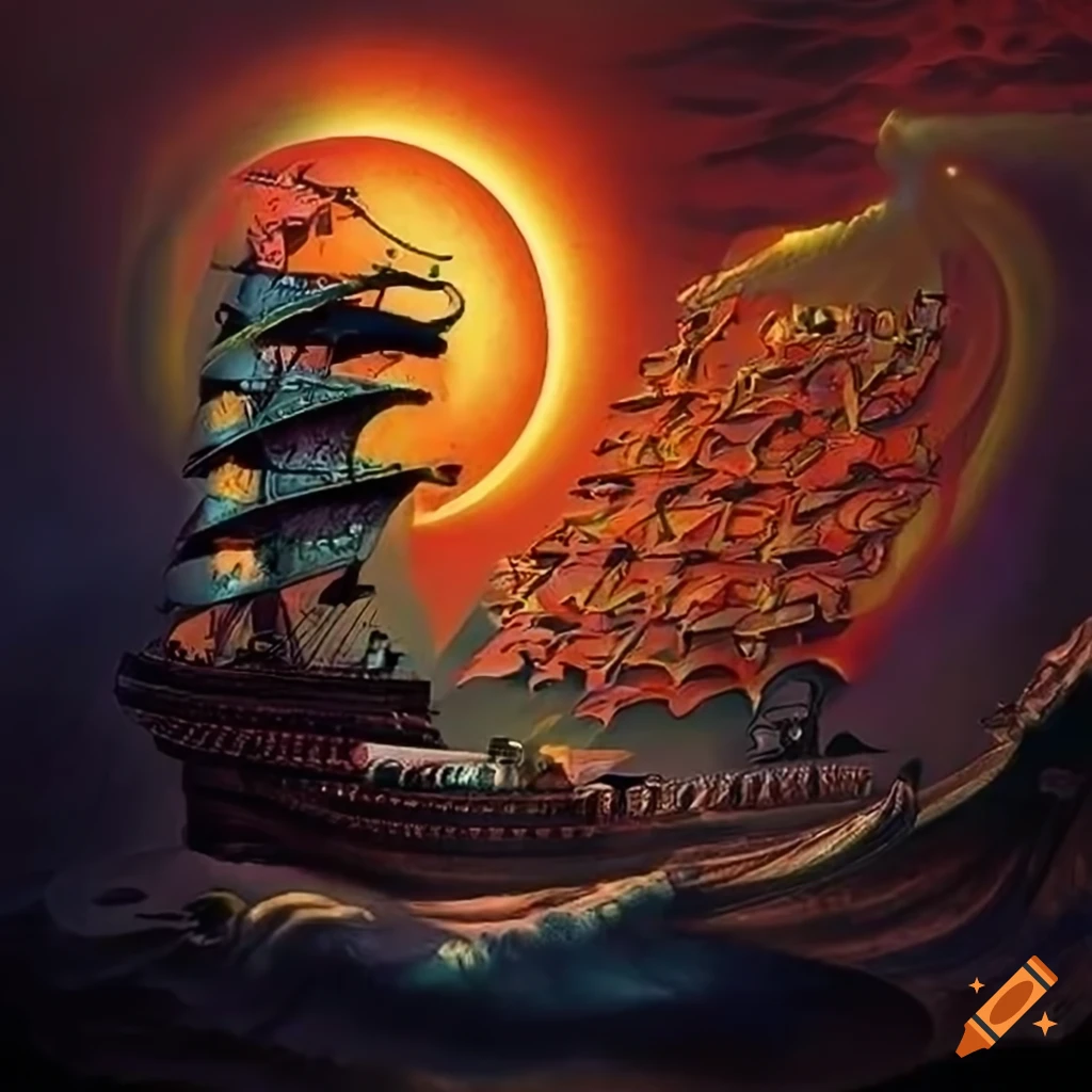 Prompt: Create a captivating design featuring the artistic style of M.C ...