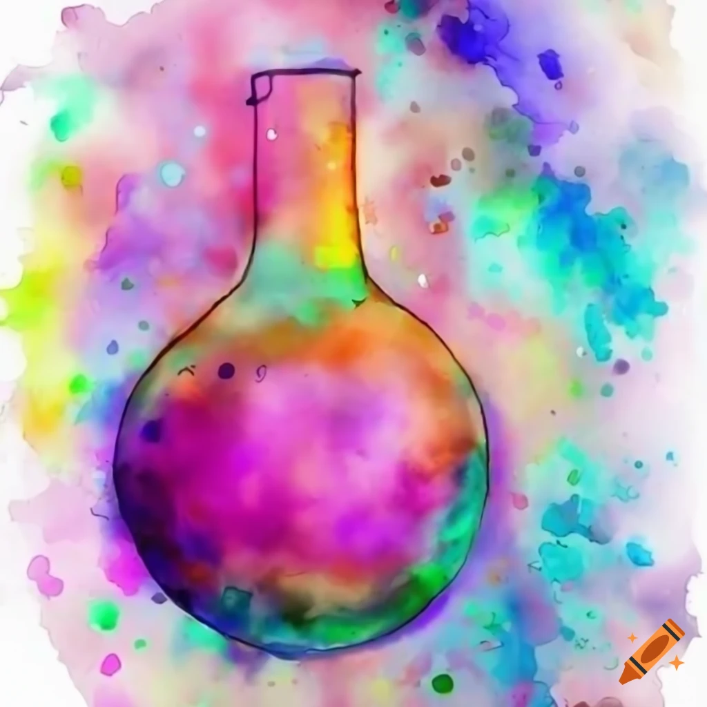 Science draw with white background on Craiyon