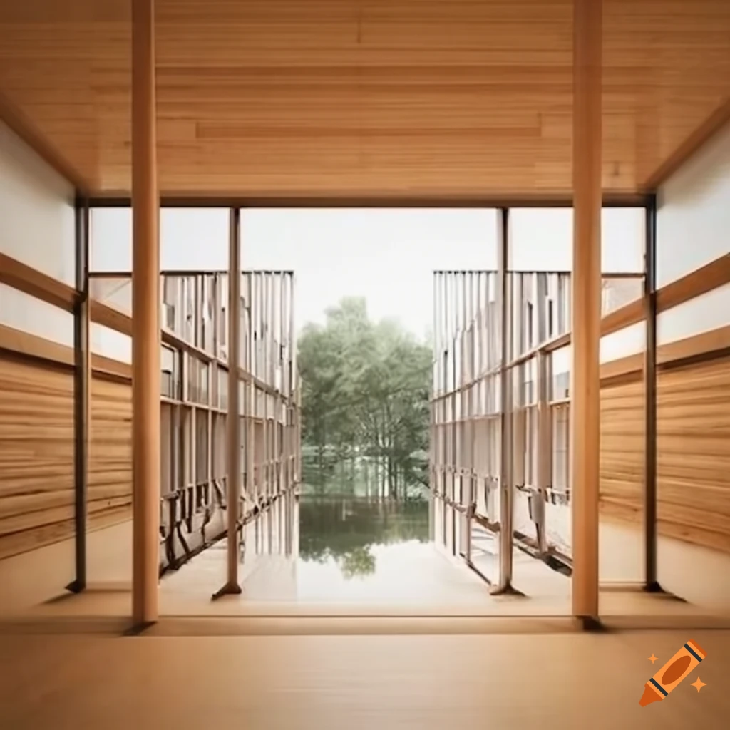 Modern montessori school with tadao ando-inspired architecture