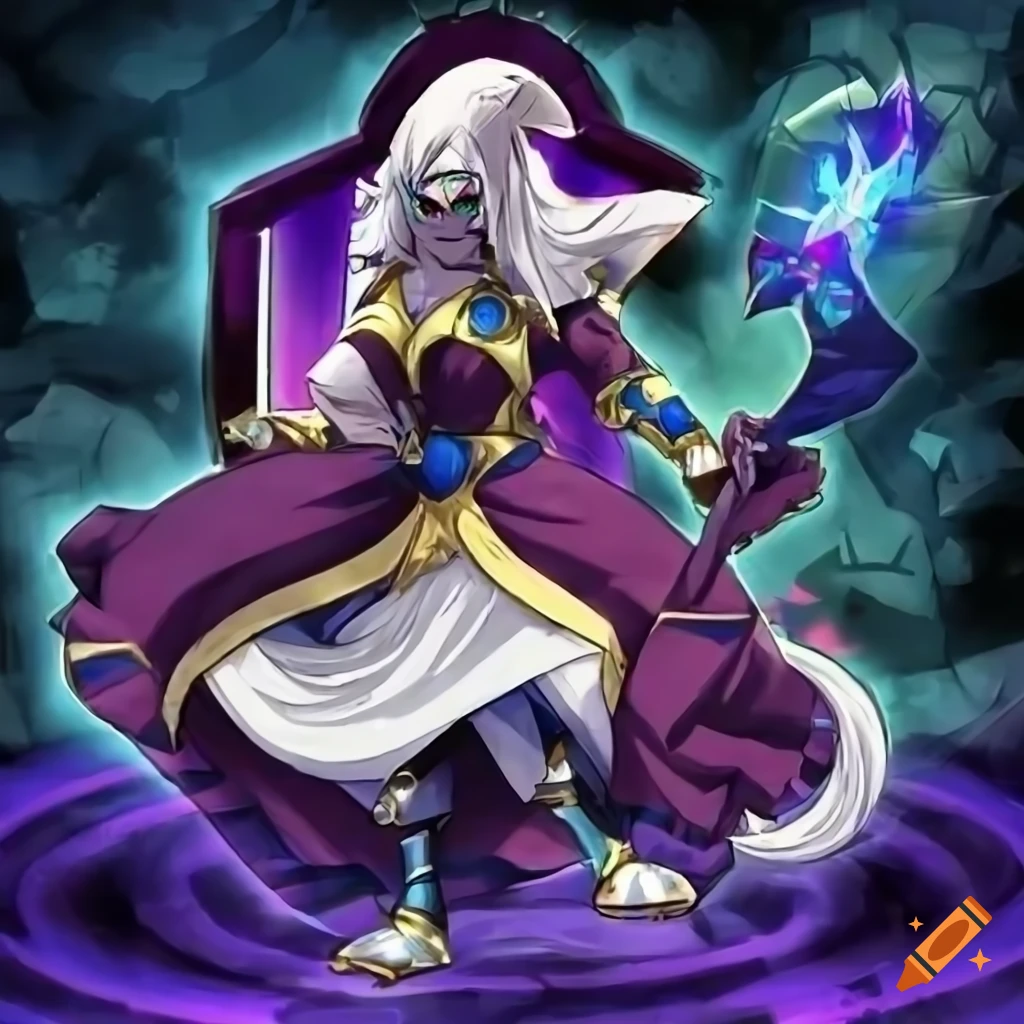 Anthropomorphic female dragon librarian wearing a long skirt, yu-gi-oh ...