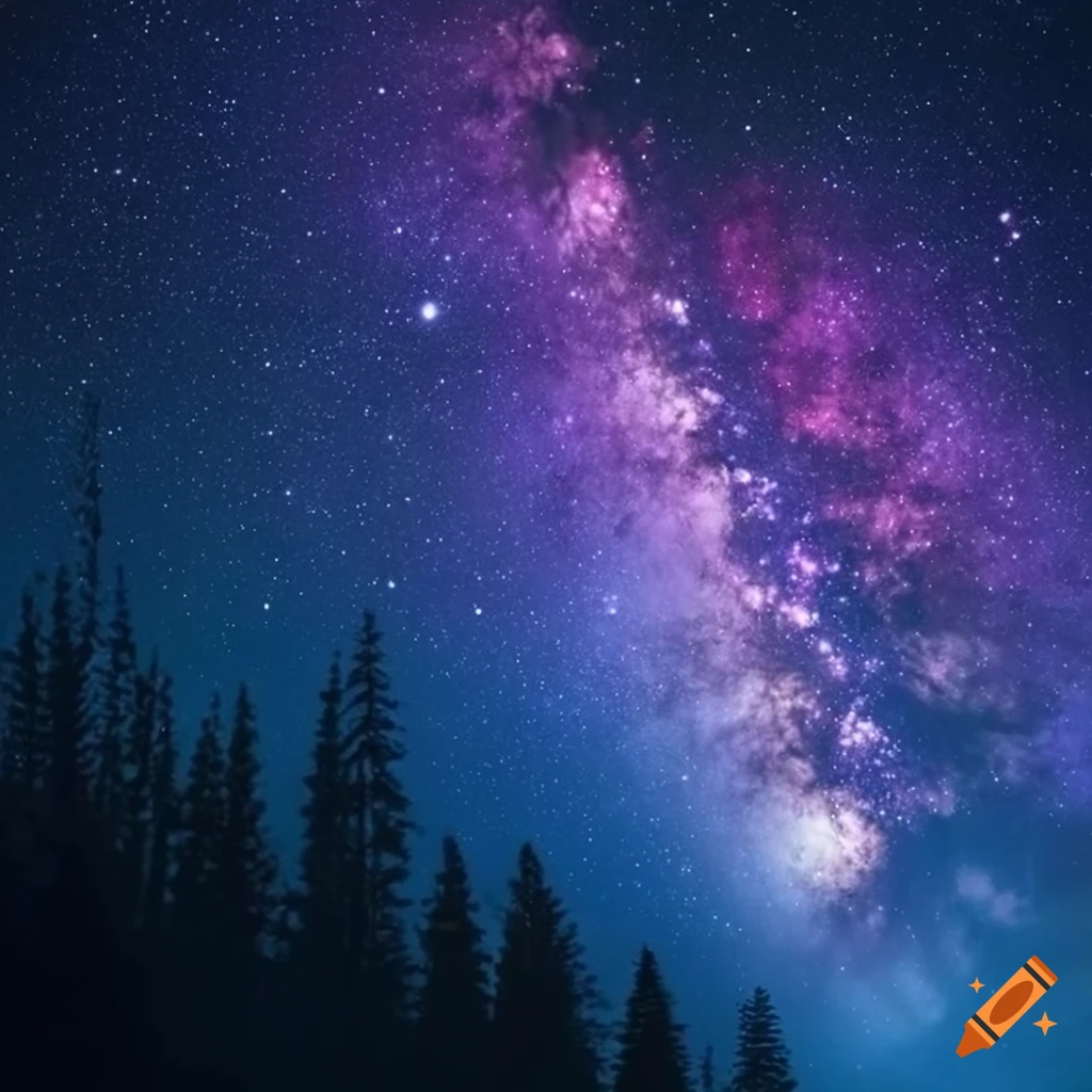 Night sky on Craiyon