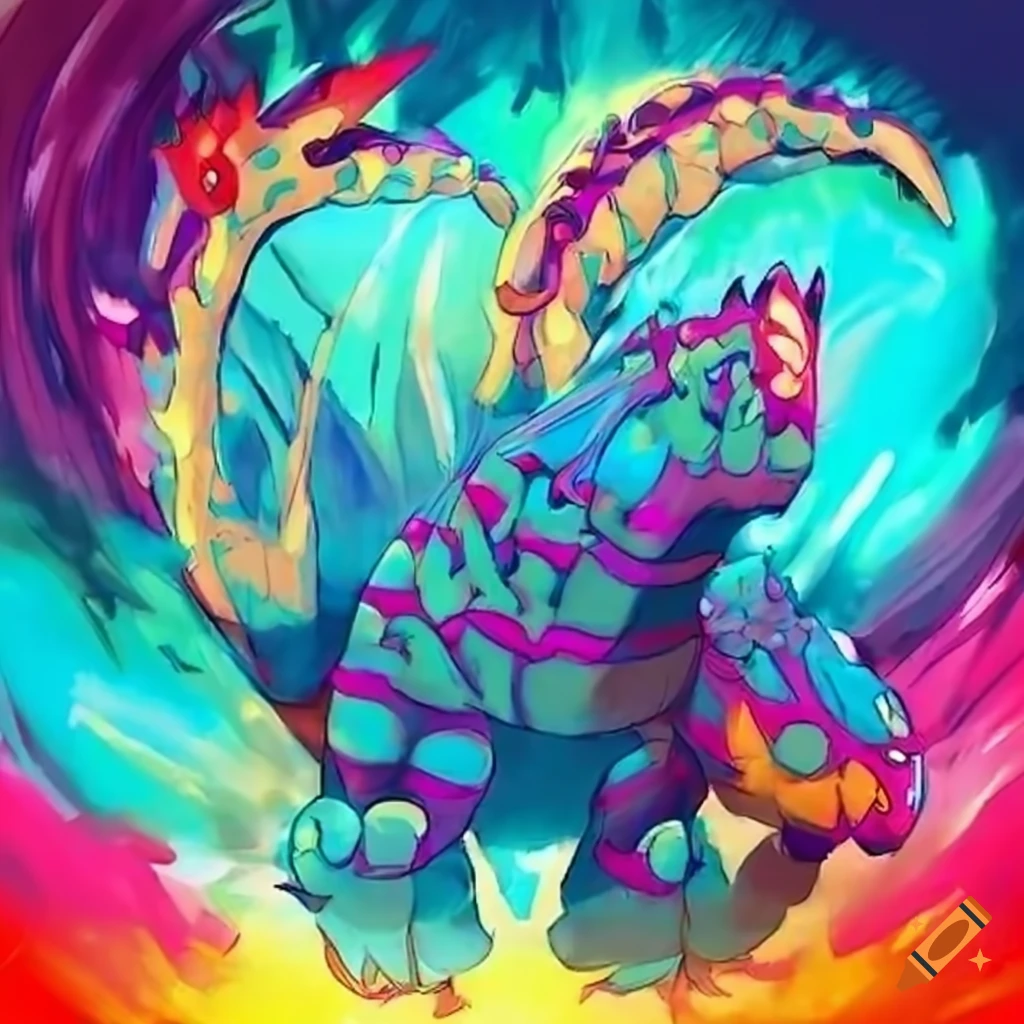 A pokemon based on gyaraga on Craiyon