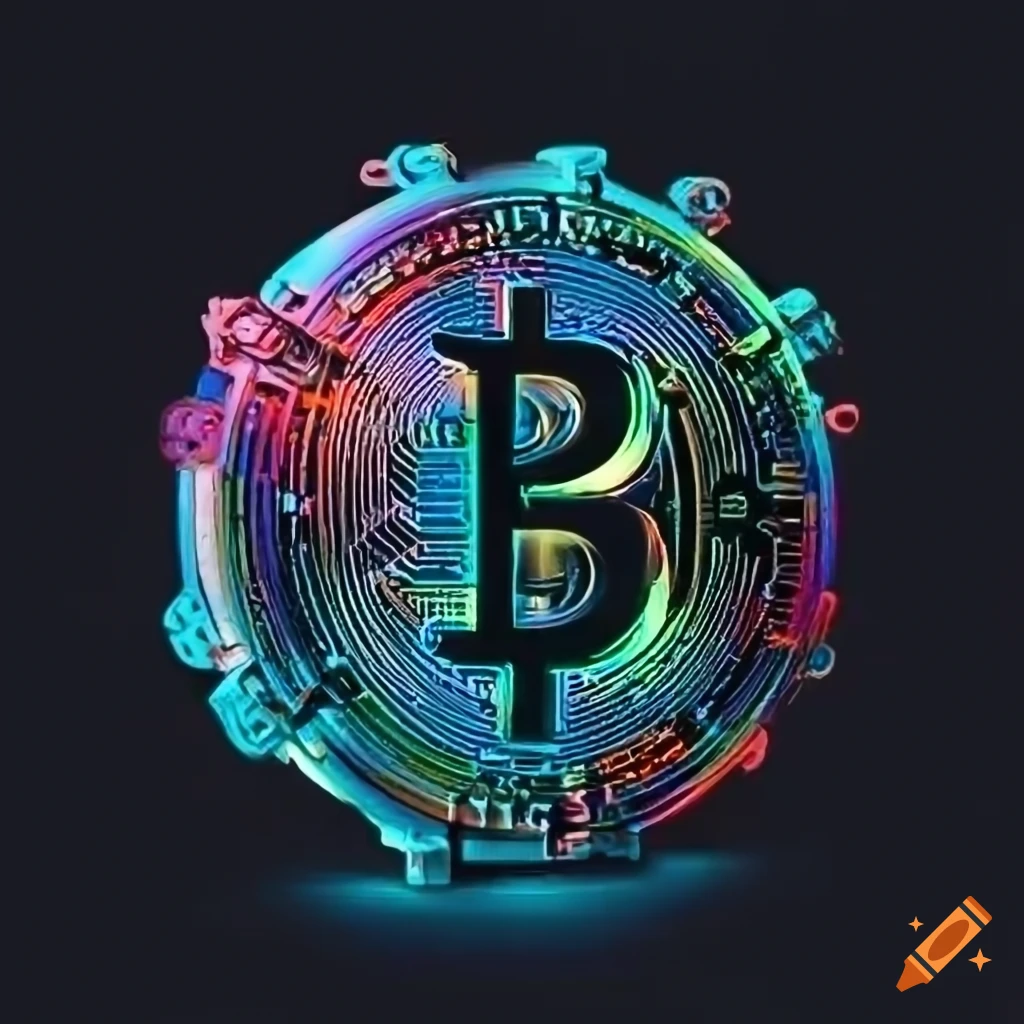 Visualize a locked vault or safe with the Bitcoin symbol ...