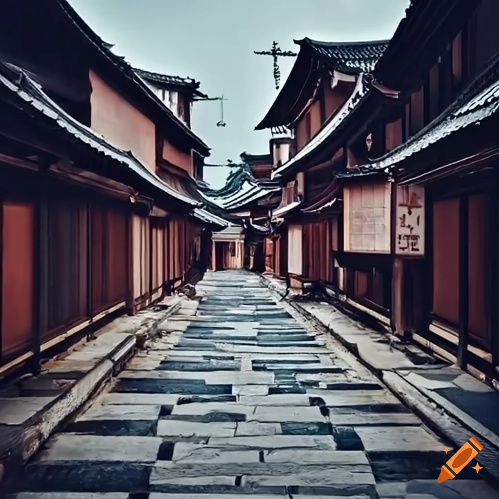 Ancient street of japan recreated in stunning detail