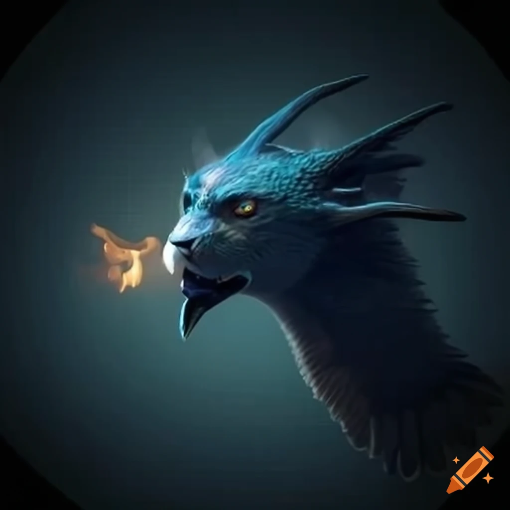 A chimera flying through the air on Craiyon