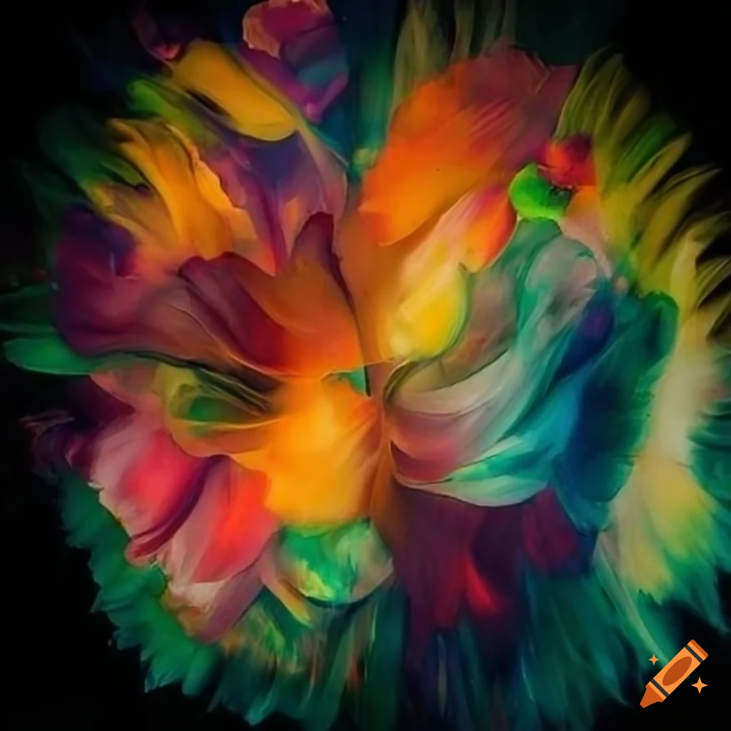 Abstract Botanical Fusion: Explore the combination of abstract ...