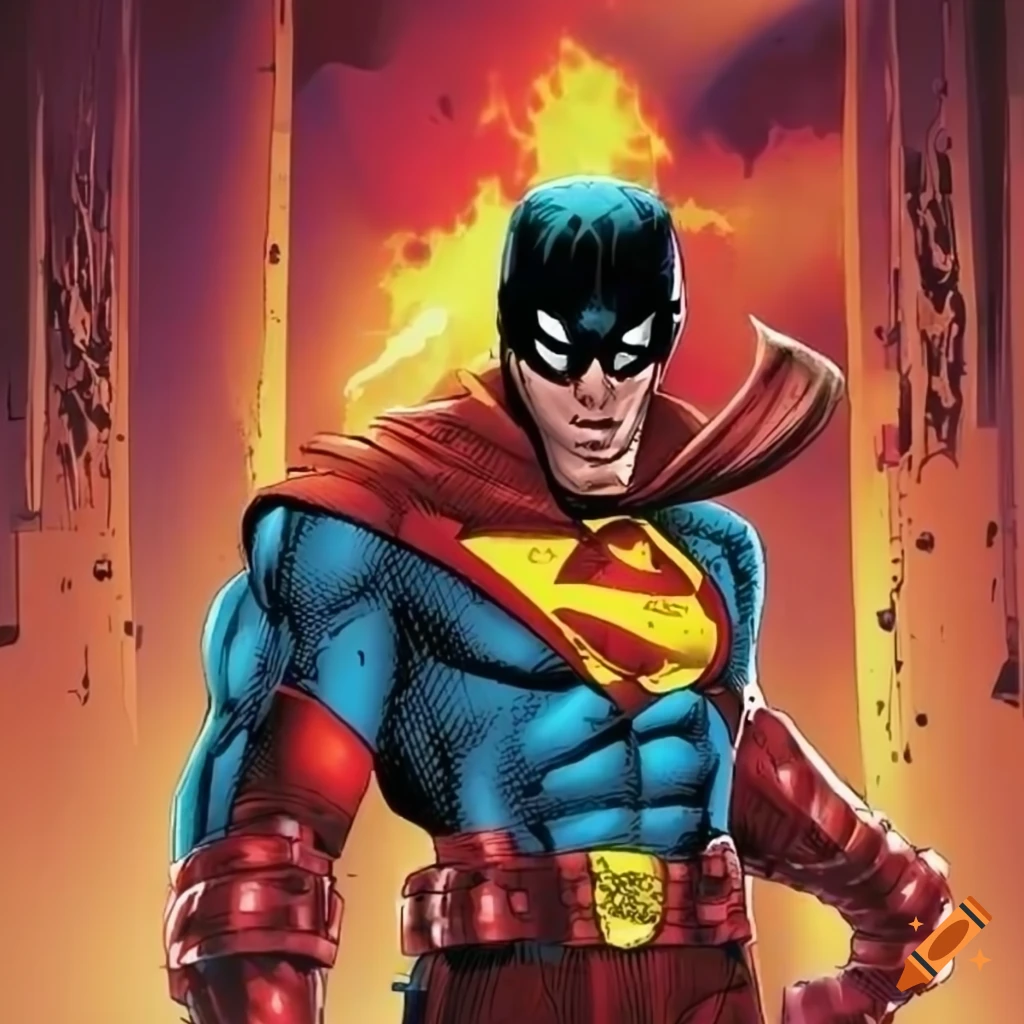 Comic book cover on Craiyon