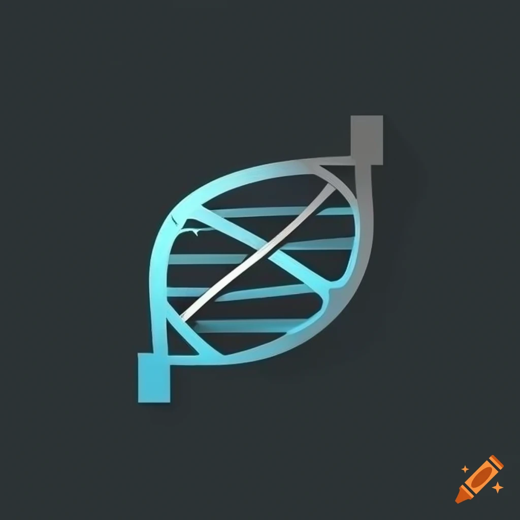 Startup accelerator logo with dna helix