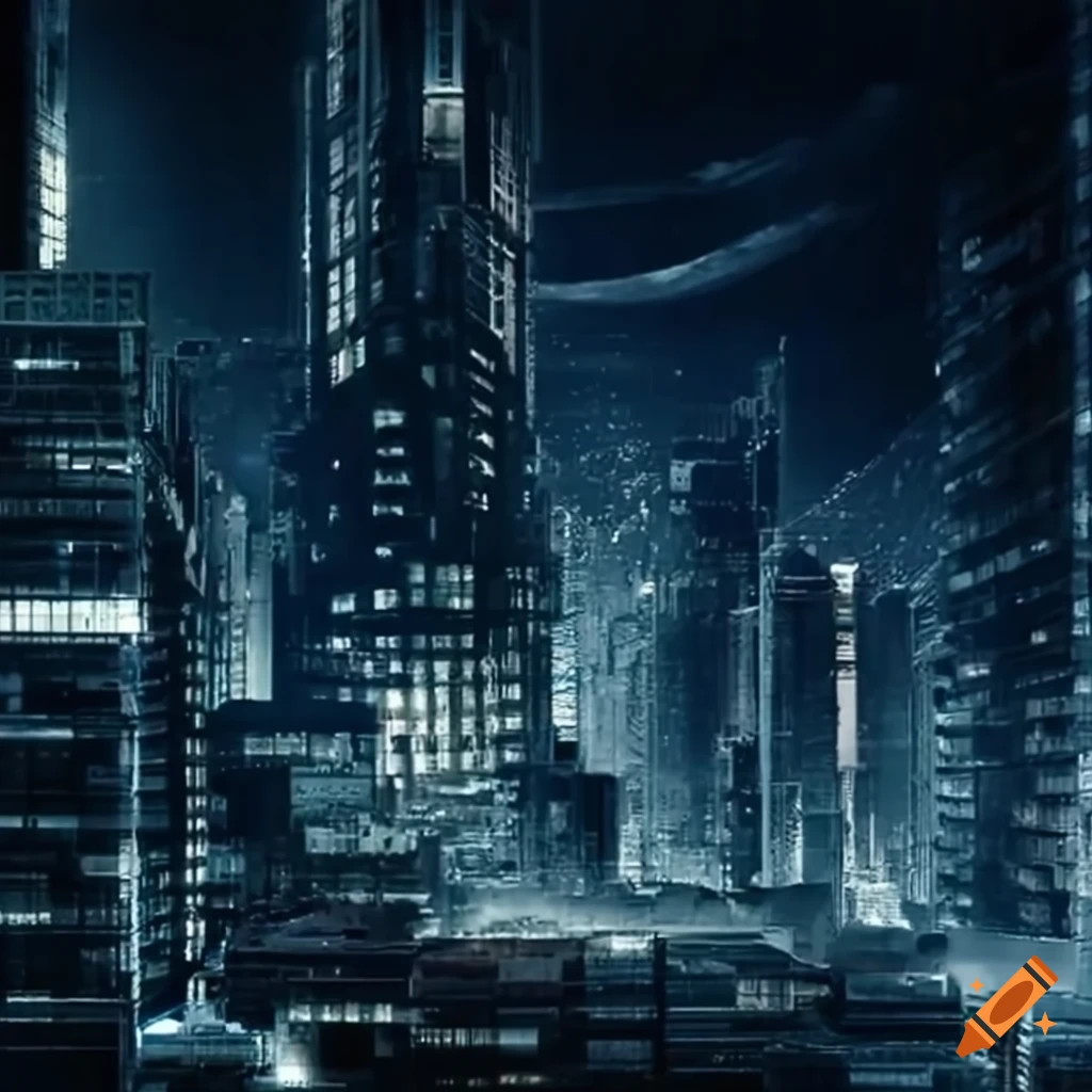 City in the style of blame, with towering structures and industrial designs