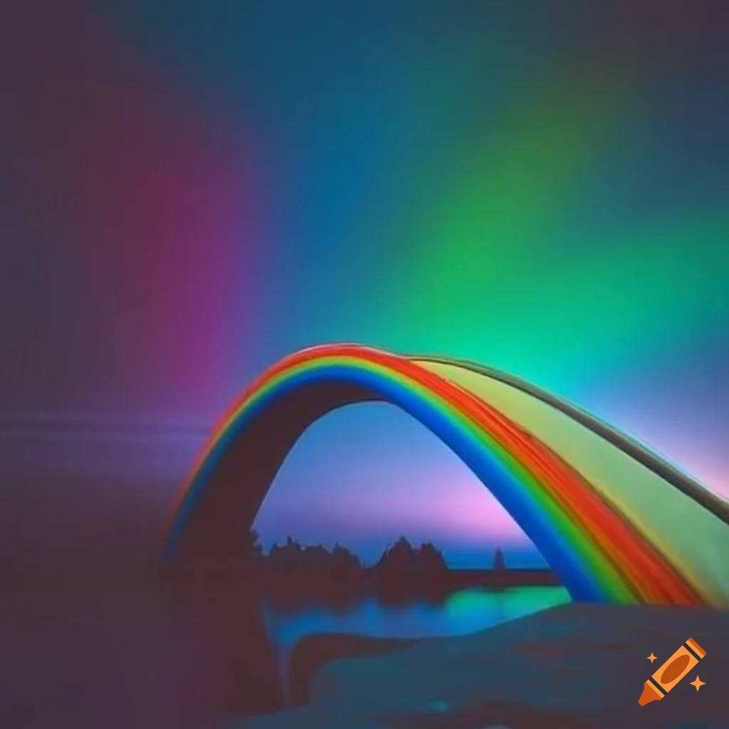 A rainbow bridge