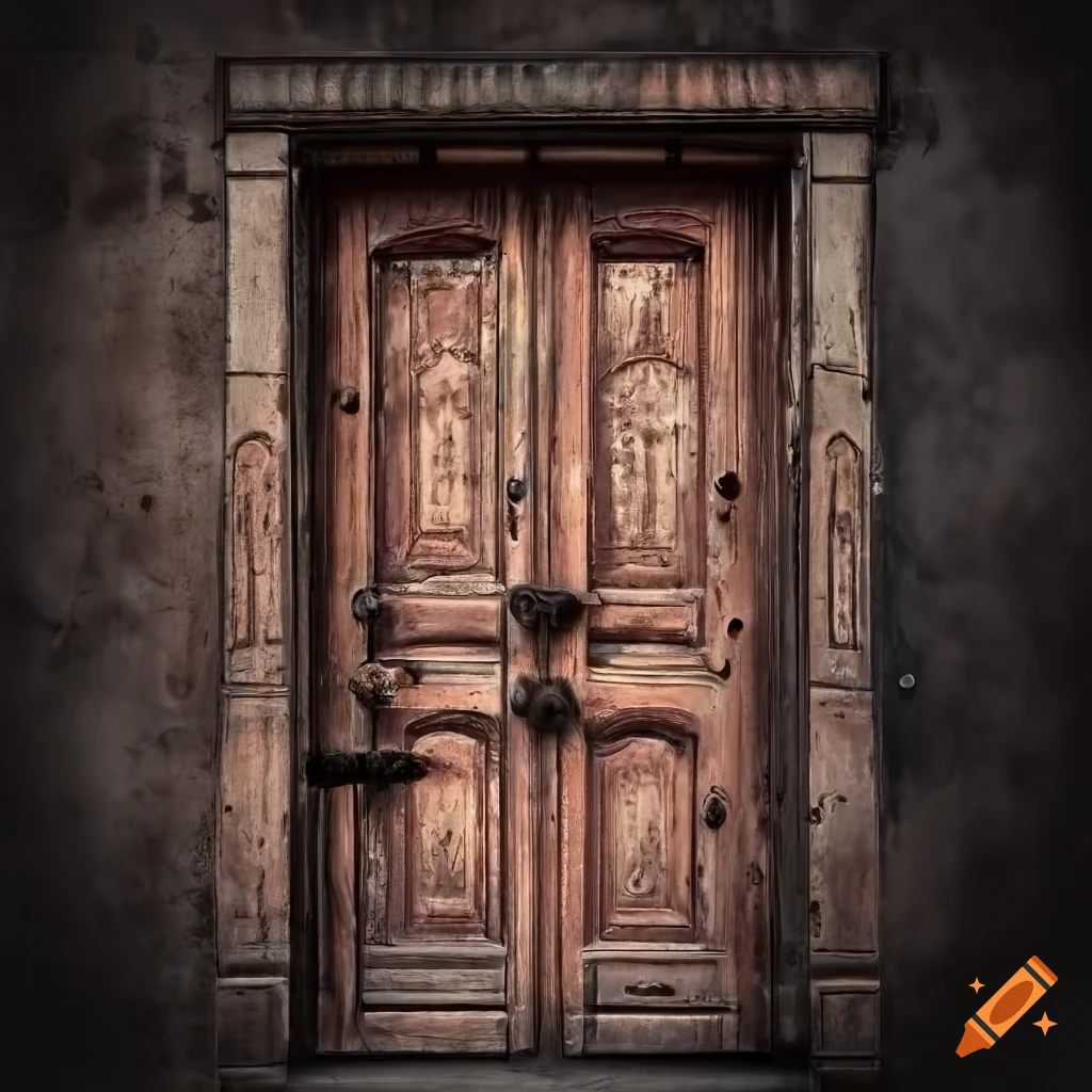 Abounded old worn european door, 4k image texture, seamless texture ...