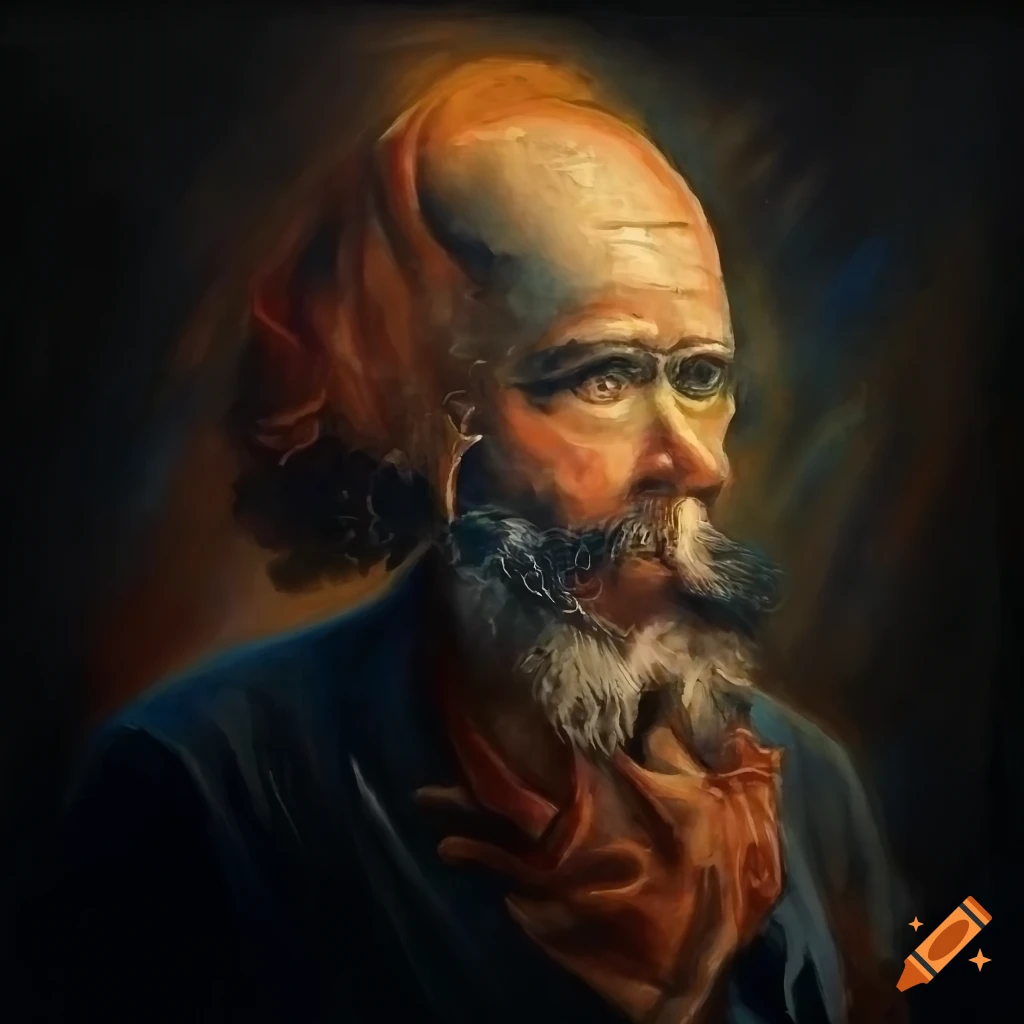 Flint and tinder, painting